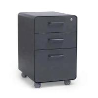 China Steel Mobile Pedestal 3 Drawer 500mm Depth Cold Rolled Steel File Cabinet for sale