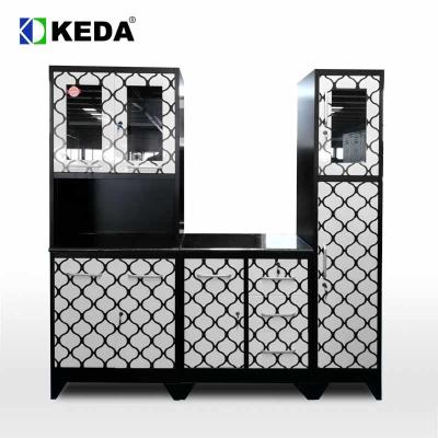 China Steel Kitchen Cabinet 0.38 CBM KD Structure W2295 D430 H1920mm Custom Colors for sale