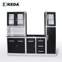 China Steel Kitchen Cabinet 0.38 CBM KD Structure W2295 D430 H1920mm Custom Colors for sale