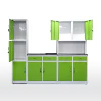 China Flat Pack RAL Color H1920mm Steel Kitchen Cabinet for sale