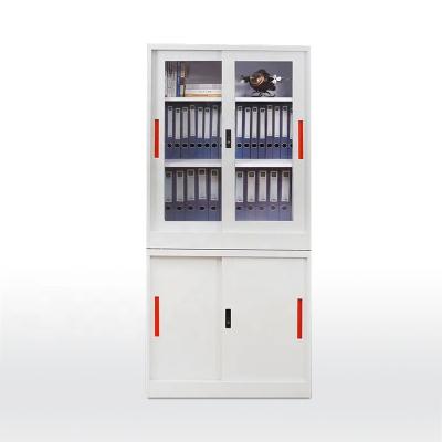 China KD-041 Metal File Cabinet 12mm Shelf Edge 0.4mm Plate W900 D400 H1850mm for sale
