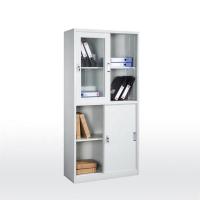 China KD-041 Metal File Cabinet 12mm Shelf Edge 0.4mm Plate W900 D400 H1850mm for sale