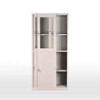 China Wear Resistant Steel Filing Cabinet 1.2mm Plate 900x400x1850mm KD Office Storage for sale
