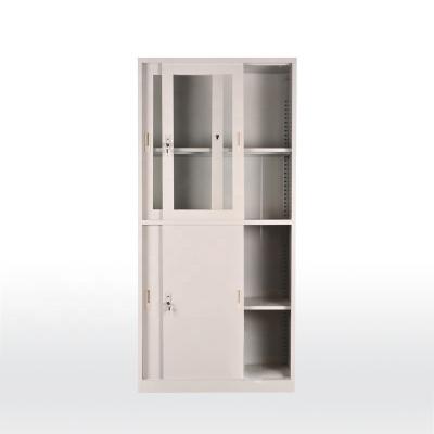 China Wear Resistant Steel Filing Cabinet 1.2mm Plate 900x400x1850mm KD Office Storage for sale