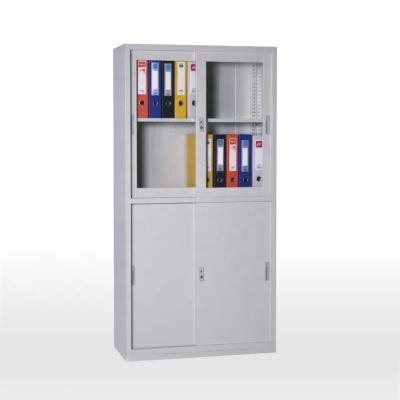 China KD-041 Steel Filing Cabinet with Glass Door 900x400x1850mm Cold Rolled Steel for sale