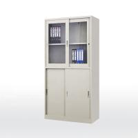 China KD-041 0.6mm Steel Filing Cabinet 1850x900x400mm with Glass Door for sale