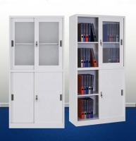 China KD-041 0.6mm Steel Filing Cabinet 1850x900x400mm with Glass Door for sale