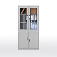 China Steel File Cabinet 2 Door Storage with Lock KD-037 900x400x1850mm for sale