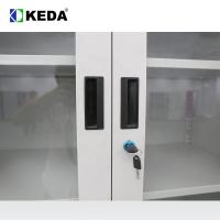 China Steel File Cabinet 2 Door Storage with Lock KD-037 900x400x1850mm for sale