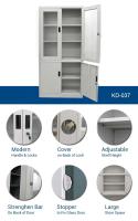 China Glass Door H185cm W90cm Stylish Filing Cabinets for sale