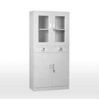 China Glass Door Steel Filing Cabinet 0.160 CBM 45kgs Capacity KD-038 for sale