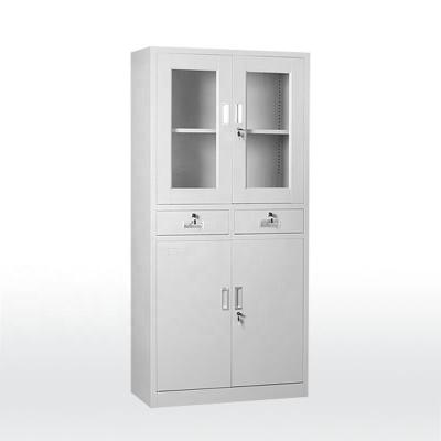 China Glass Door Steel Filing Cabinet 0.160 CBM 45kgs Capacity KD-038 for sale
