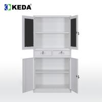 China Glass Door Steel Filing Cabinet 0.160 CBM 45kgs Capacity KD-038 for sale