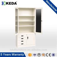 China Glass Door 0.6mm 1850mm High Metal Filing Cupboard for sale