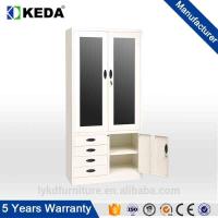 China Glass Door 0.6mm 1850mm High Metal Filing Cupboard for sale