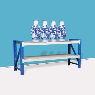 China Cold Steel Warehouse Shelf 0.280 CBM H900mm Light Duty Pallet Rack KD-078 for sale