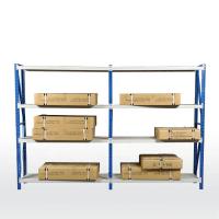 China Heavy Duty 4 Tier Warehouse Storage Shelf 2000x600x2000mm Cold Rolled Steel for sale