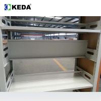 China Double Side Bookshelf H200cm W180cm 50kg Capacity Steel Storage Shelf with Wooden Panels for sale