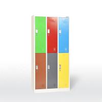 China 0.157 CBM 45kgs Bearing Capacity 6 Door Steel Locker W900xD450xH1850mm for sale