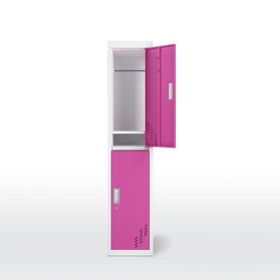China 380mm Width 0.054 CBM 2 Compartment Steel Locker for sale