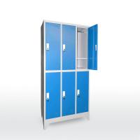 China Cold Rolled Steel 6 Tier Storage Locker 900x450x1850mm 45kgs Capacity for sale