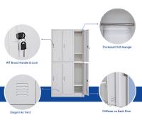 China Cold Rolled Steel 6 Tier Storage Locker 900x450x1850mm 45kgs Capacity for sale