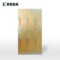 China Flat Packing 0.157 CBM W900mm Metal Staff Lockers for sale