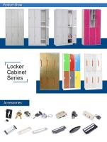 China Flat Packing 0.157 CBM W900mm Metal Staff Lockers for sale