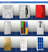 China Flat Packing 0.157 CBM W900mm Metal Staff Lockers for sale