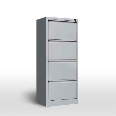 China 4 Drawer Metal File Cabinet Storage KD Office Furniture Cold Rolled Steel 452mm for sale