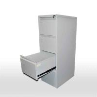 China 4 Drawer Metal File Cabinet Storage KD Office Furniture Cold Rolled Steel 452mm for sale