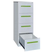 China 4 Drawer Steel Filing Cabinet 0.69 CBM 35Kgs Bearing Capacity Knock Down for sale