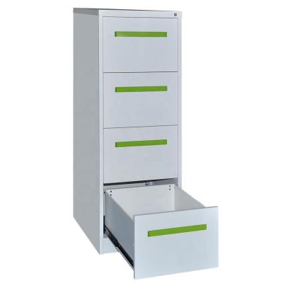 China 4 Drawer Steel Filing Cabinet 0.69 CBM 35Kgs Bearing Capacity Knock Down for sale