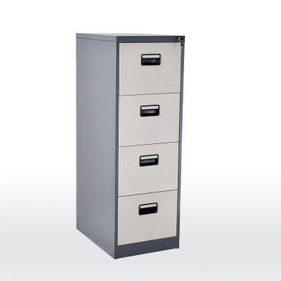 China Office Document Dark Grey Four drawer Shallow Depth Filing Cabinets for sale