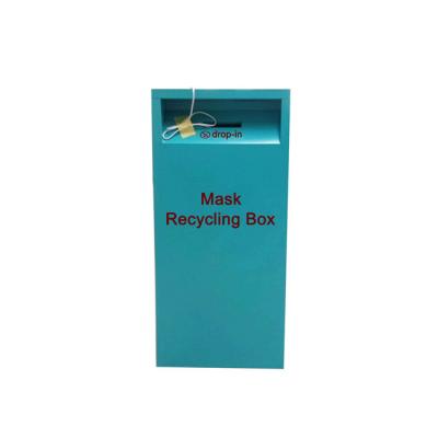 China 0.7mm Steel Discarded Mask Collection Cabinet with UV Disinfection 0.15 CBM for sale