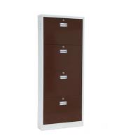 China Keda 0.6mm Plate H1500mm Lockable Shoe Cabinet for sale
