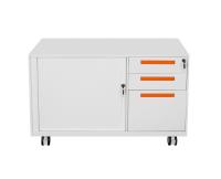 China Australian Style Steel Mobile File Cabinet 35kg Loading Capacity Tambour Door H620 D500 W1000mm for sale