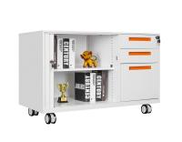 China Australian Style Steel Mobile File Cabinet 35kg Loading Capacity Tambour Door H620 D500 W1000mm for sale
