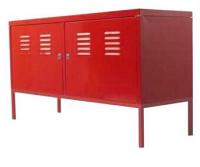 China Q235 Steel TV Stand Cabinet 620mm Height BSCI Certified KD Structure Custom Color for sale