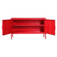 China Q235 Steel TV Stand Cabinet 620mm Height BSCI Certified KD Structure Custom Color for sale