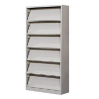 China School Library 6 Layer Metal Steel Newspaper Magazine Cabinet for sale