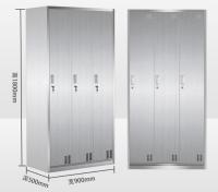 China Stainless Steel RAL Color Metal Wardrobe Cabinet H1800 D500mm Adjustable Feet for sale