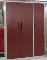 China KD Electrostatic Powder Coating 0.23 CBM Metal Wardrobe Cabinet for sale