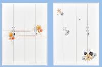 China Customized Metal Wardrobe with Flower Printing 1850x900x450mm for Home Office for sale