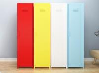 China Steel Storage Locker 1800mm High Single Tier with Adjustable Feet and Hanger Shelf for sale