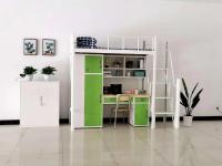 China Q235 Steel Bunk Bed with Desk for Dormitory RAL Color 2000mm for sale