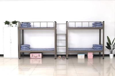 China School Furniture White Screwless Metal Double Bunk Bed 100x197x185cm Steel for sale