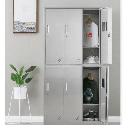 China Office Use 6 Doors Height 185cm Stainless Steel Locker for sale