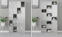 China Office Use 6 Doors Height 185cm Stainless Steel Locker for sale