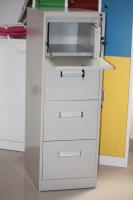 China Safety CRS 4 Drawer Metal Filing Cabinet With Inner for sale